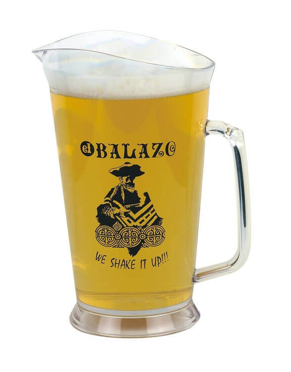 Custom 60 oz Clear Styrene Plastic Pitcher – Brand My Beverage